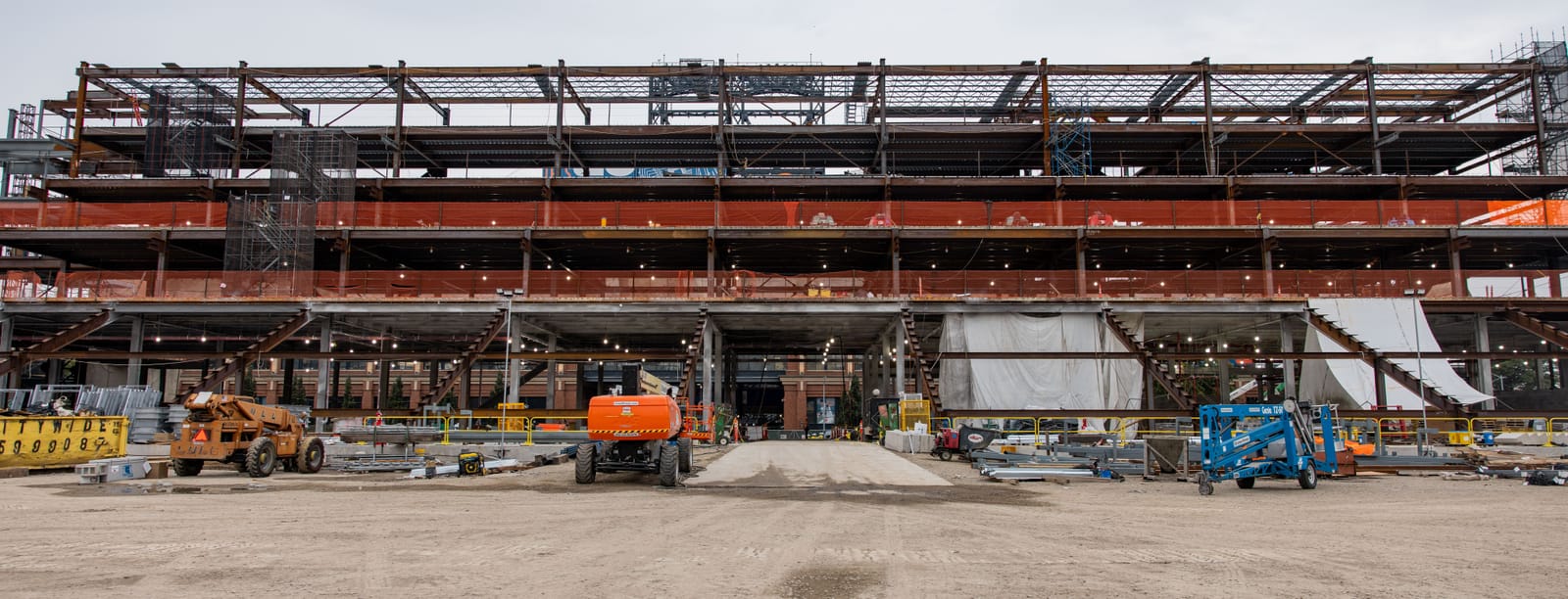 A peek inside the Etihad Park construction site in Queens